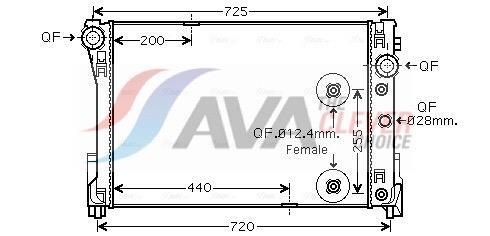 Radiateur moteur AVA Deutschland GmbH MSA2475 au meilleur prix - Oscaro