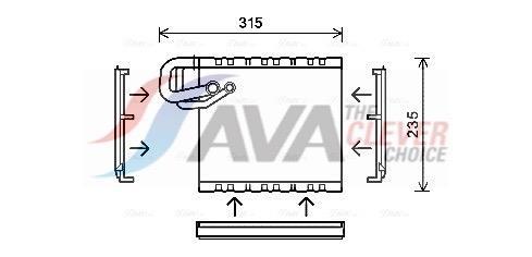 Evaporateur climatisation AVA Deutschland GmbH MSV550 au meilleur prix ...