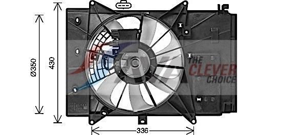 Ventilateur de refroidissement du moteur AVA Deutschland GmbH MZ7555 au ...