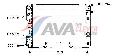 Radiateur moteur AVA Deutschland GmbH OLA2199 au meilleur prix - Oscaro