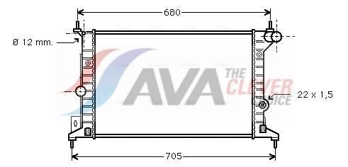 Radiateur moteur AVA Deutschland GmbH OLA2242 au meilleur prix - Oscaro