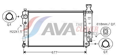 Radiateur moteur AVA Deutschland GmbH PEA2125 au meilleur prix - Oscaro