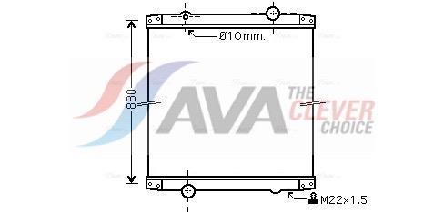 Radiateur moteur AVA Deutschland GmbH RE2011N au meilleur prix - Oscaro