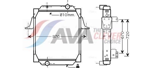 Radiateur moteur AVA Deutschland GmbH RE2066 au meilleur prix - Oscaro