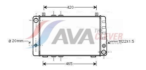 Radiateur moteur AVA Deutschland GmbH SA2002 au meilleur prix - Oscaro