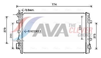 Radiateur moteur AVA Deutschland GmbH SA2021 au meilleur prix - Oscaro