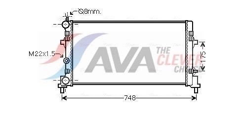 Radiateur moteur AVA Deutschland GmbH STA2037 au meilleur prix - Oscaro