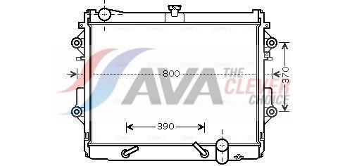 Radiateur moteur AVA Deutschland GmbH TO2491 au meilleur prix - Oscaro