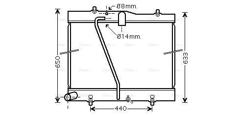 Radiateur moteur AVA Deutschland GmbH TO2597 au meilleur prix - Oscaro