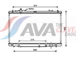Radiateur moteur AVA Deutschland GmbH TO2615 au meilleur prix - Oscaro