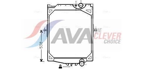Radiateur moteur AVA Deutschland GmbH VL2016 au meilleur prix - Oscaro