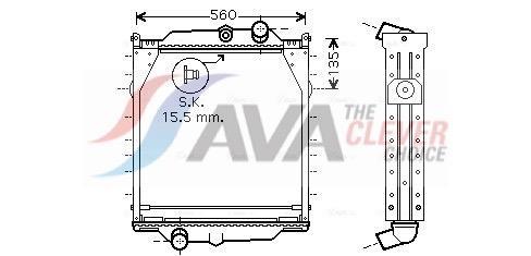 Radiateur moteur AVA Deutschland GmbH VL2045 au meilleur prix - Oscaro