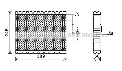Evaporateur climatisation AVA Deutschland GmbH BWV402 au meilleur prix ...