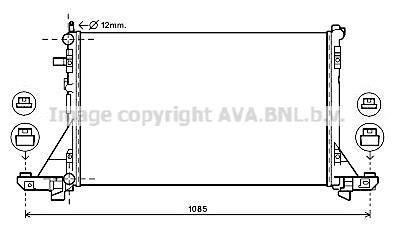 Radiateur moteur AVA Deutschland GmbH RT2644 au meilleur prix - Oscaro