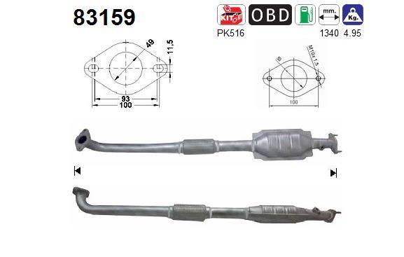 Catalyseur AS 83159 au meilleur prix - Oscaro