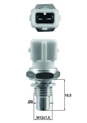 Sensor, temperatura del refrigerante MAHLE Aftermarket TSE 17 al mejor ...
