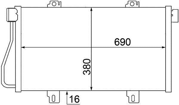 Condenseur, climatisation MAHLE Aftermarket AC 529 000S au meilleur ...