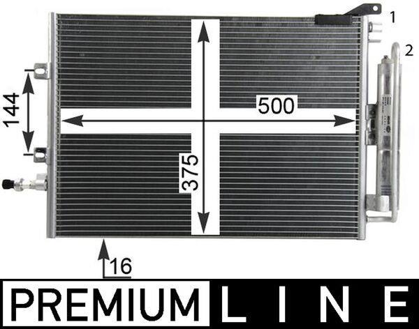 Condenseur, climatisation MAHLE Aftermarket AC 720 000P au meilleur ...