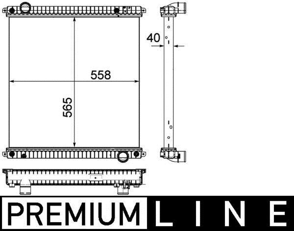 Radiateur moteur MAHLE Aftermarket CR 1046 000P au meilleur prix - Oscaro