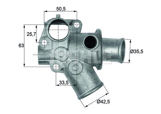 Thermostat d'eau MAHLE Aftermarket TI 112 80D au meilleur prix - Oscaro