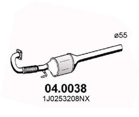 Catalyseur ASSO MARMITTE srl 04.0038 au meilleur prix - Oscaro