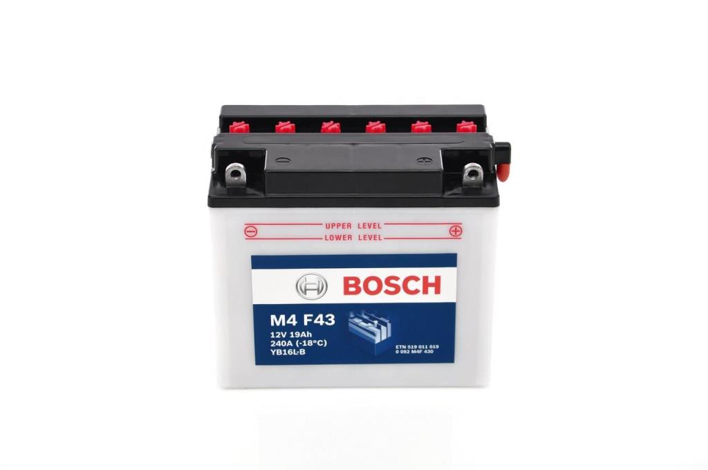 Batterie (de voiture) BOSCH 19 Ah - M4 F43 - ref. 0 092 M4F 430 au ...