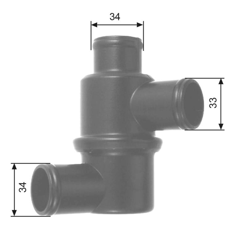 Thermostat d'eau GATES TH14580 au meilleur prix - Oscaro