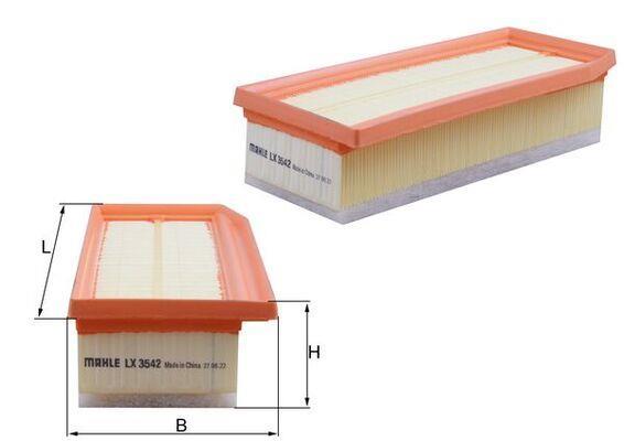 Filtro de aire (de coche) KNECHT FILTER LX 3542 al mejor precio - Oscaro