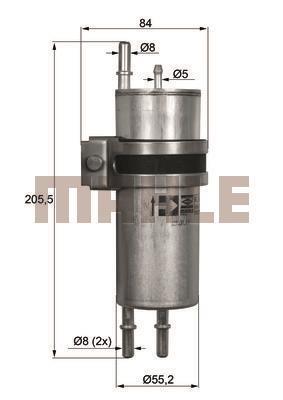 Filtre à carburant KNECHT FILTER KLH 11 au meilleur prix - Oscaro
