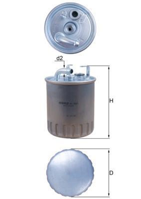 Filtre à carburant KNECHT FILTER KL 100/1 au meilleur prix - Oscaro