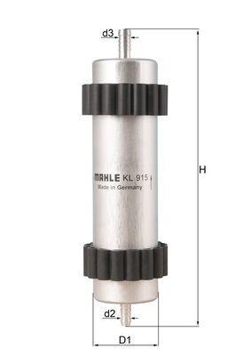 Filtre à carburant KNECHT FILTER KL 915 au meilleur prix - Oscaro
