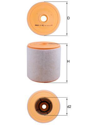 Filtre à air KNECHT FILTER LX 4961 au meilleur prix - Oscaro