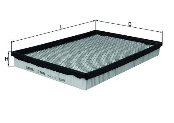 Filtre à air KNECHT FILTER LX 1636 au meilleur prix - Oscaro