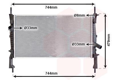 Radiateur moteur VAN WEZEL 18002404 au meilleur prix - Oscaro