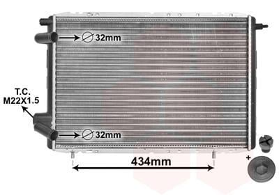 Radiateur moteur VAN WEZEL 43002126 au meilleur prix - Oscaro