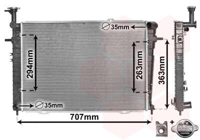 Radiateur moteur VAN WEZEL 82002210 au meilleur prix - Oscaro