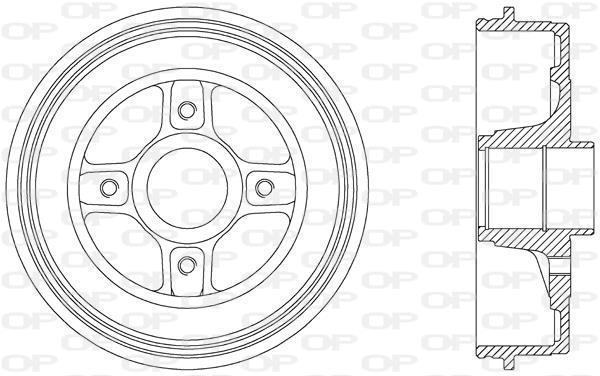 Tambour de frein OPEN PARTS BAD9039.30 au meilleur prix - Oscaro