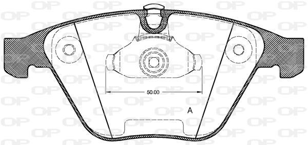 Jeu de 4 plaquettes de frein OPEN PARTS BPA0857.00 au meilleur prix ...