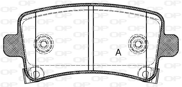 Jeu de 4 plaquettes de frein OPEN PARTS BPA1388.04 au meilleur prix ...