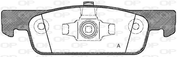 Jeu de 4 plaquettes de frein OPEN PARTS BPA1540.00 au meilleur prix ...
