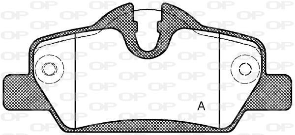 Jeu de 4 plaquettes de frein OPEN PARTS BPA1600.00 au meilleur prix ...