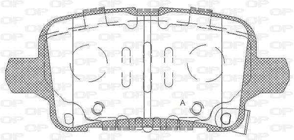 Jeu de 4 plaquettes de frein OPEN PARTS BPA1628.12 au meilleur prix ...