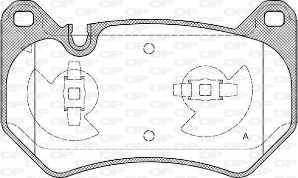 Jeu de 4 plaquettes de frein OPEN PARTS BPA1839.10 au meilleur prix ...