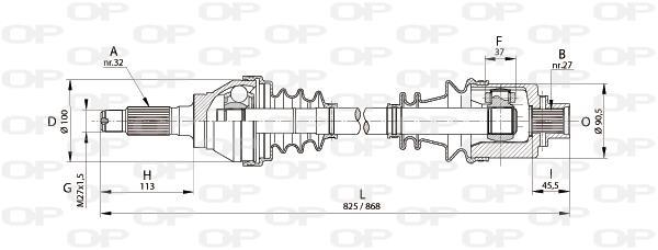 Cardan OPEN PARTS DRS6169.00 au meilleur prix - Oscaro