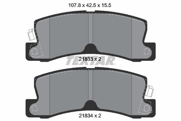 Plaquette de frein TEXTAR 2183301 au meilleur prix - Oscaro