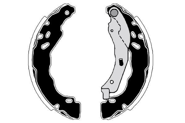 Jeu de 4 mâchoires de frein Raicam RA30060 au meilleur prix - Oscaro