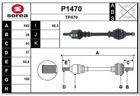 Cardan SNRA P1470 au meilleur prix - Oscaro