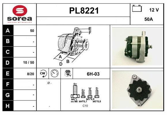 Alternador SNRA PL8221 al mejor precio - Oscaro