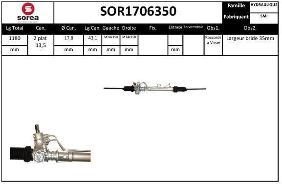 Crémaillère de direction SNRA SOR1706350 au meilleur prix - Oscaro