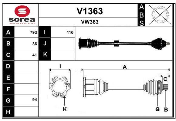 Cardan SNRA V1363 au meilleur prix - Oscaro